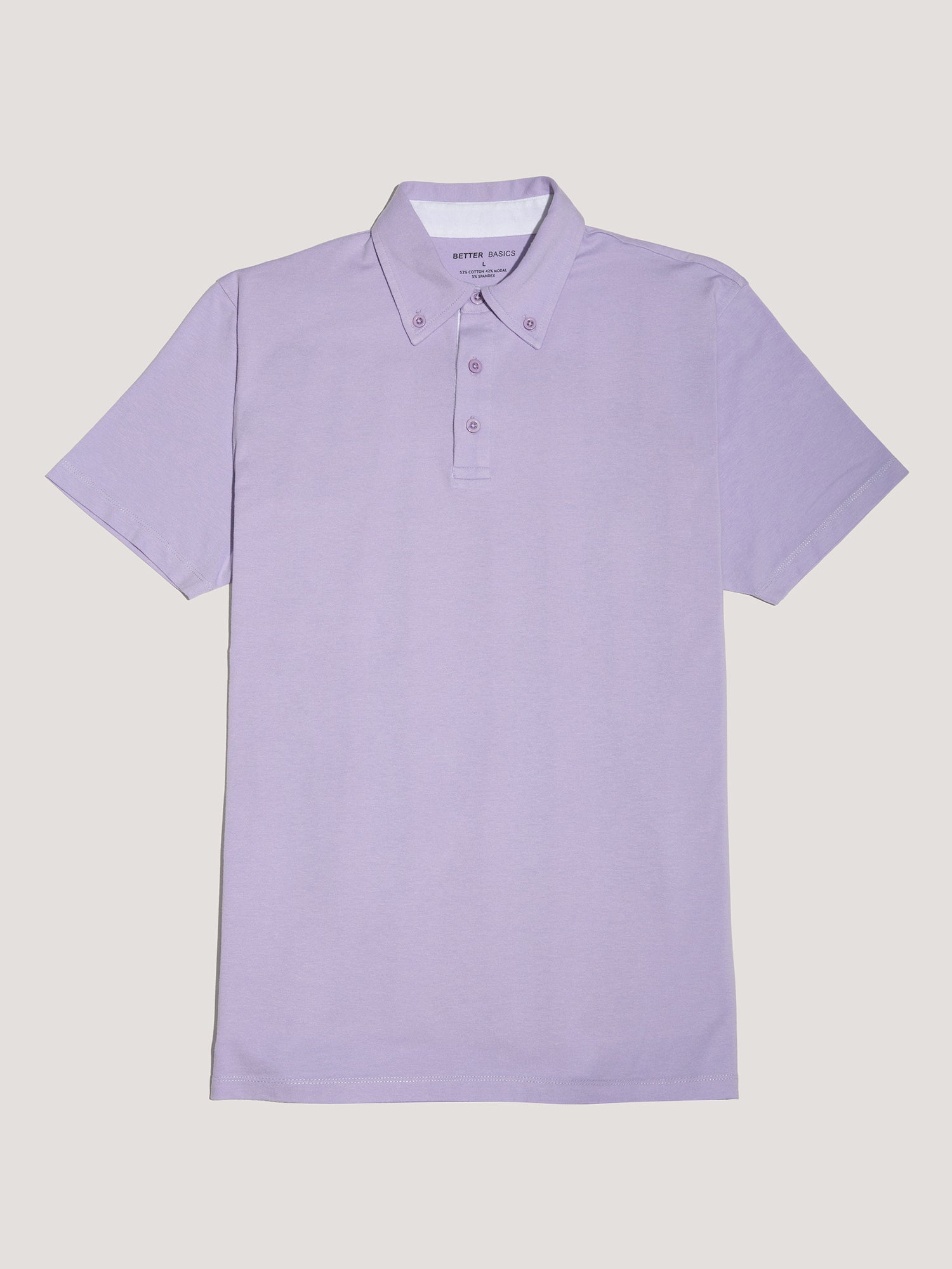 Short Sleeve Polo - Lilac