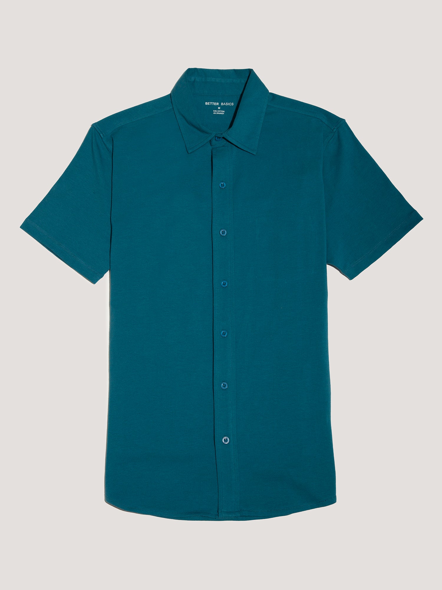 Short Sleeve Button Down - Teal