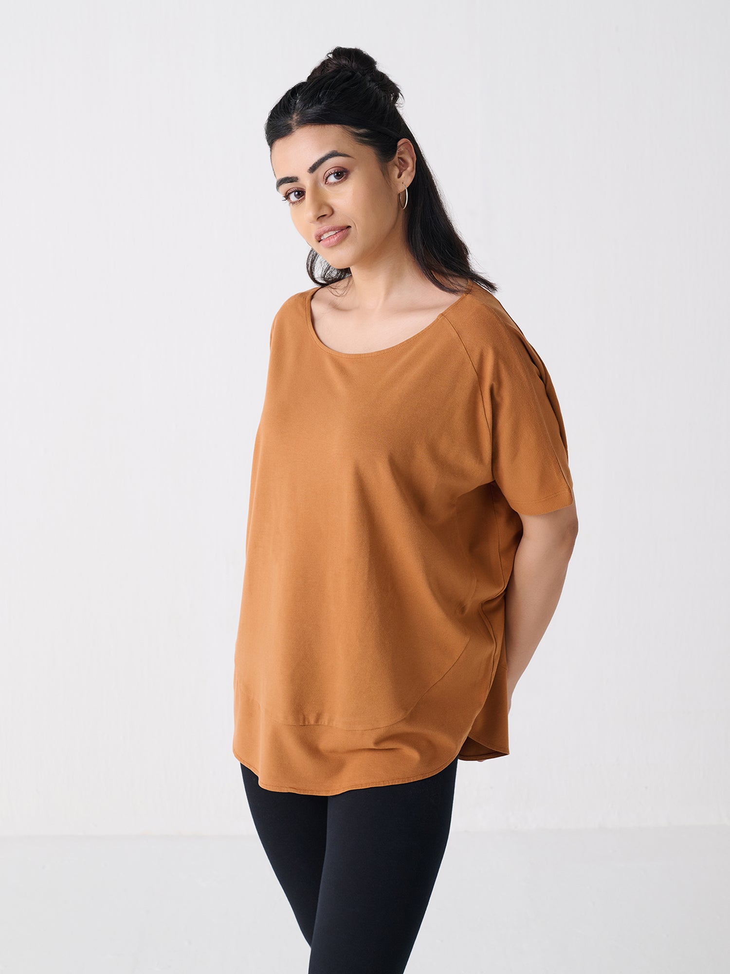 Flowy Fit Top - Burnt Orange