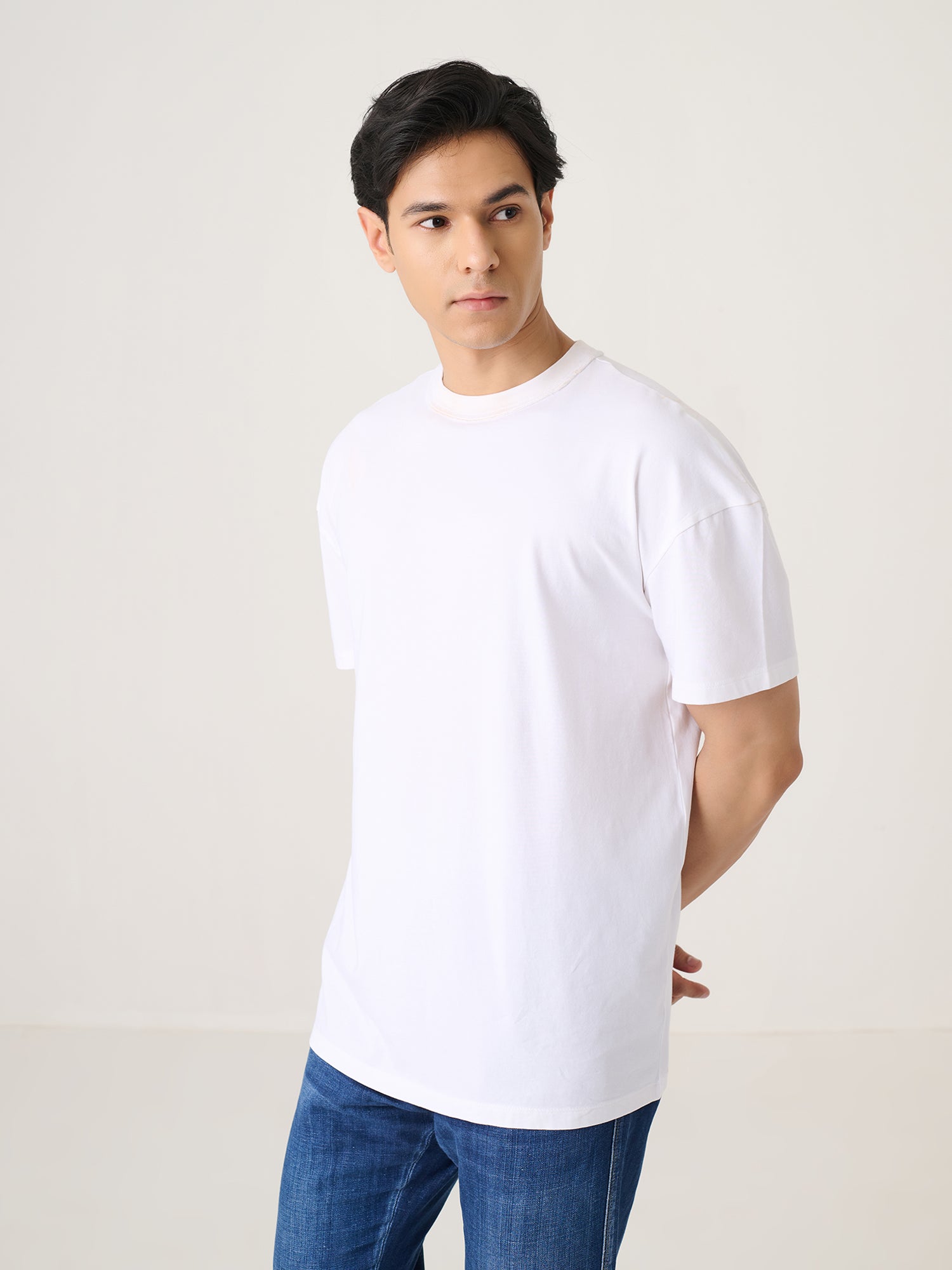 Oversized Crew Neck - White