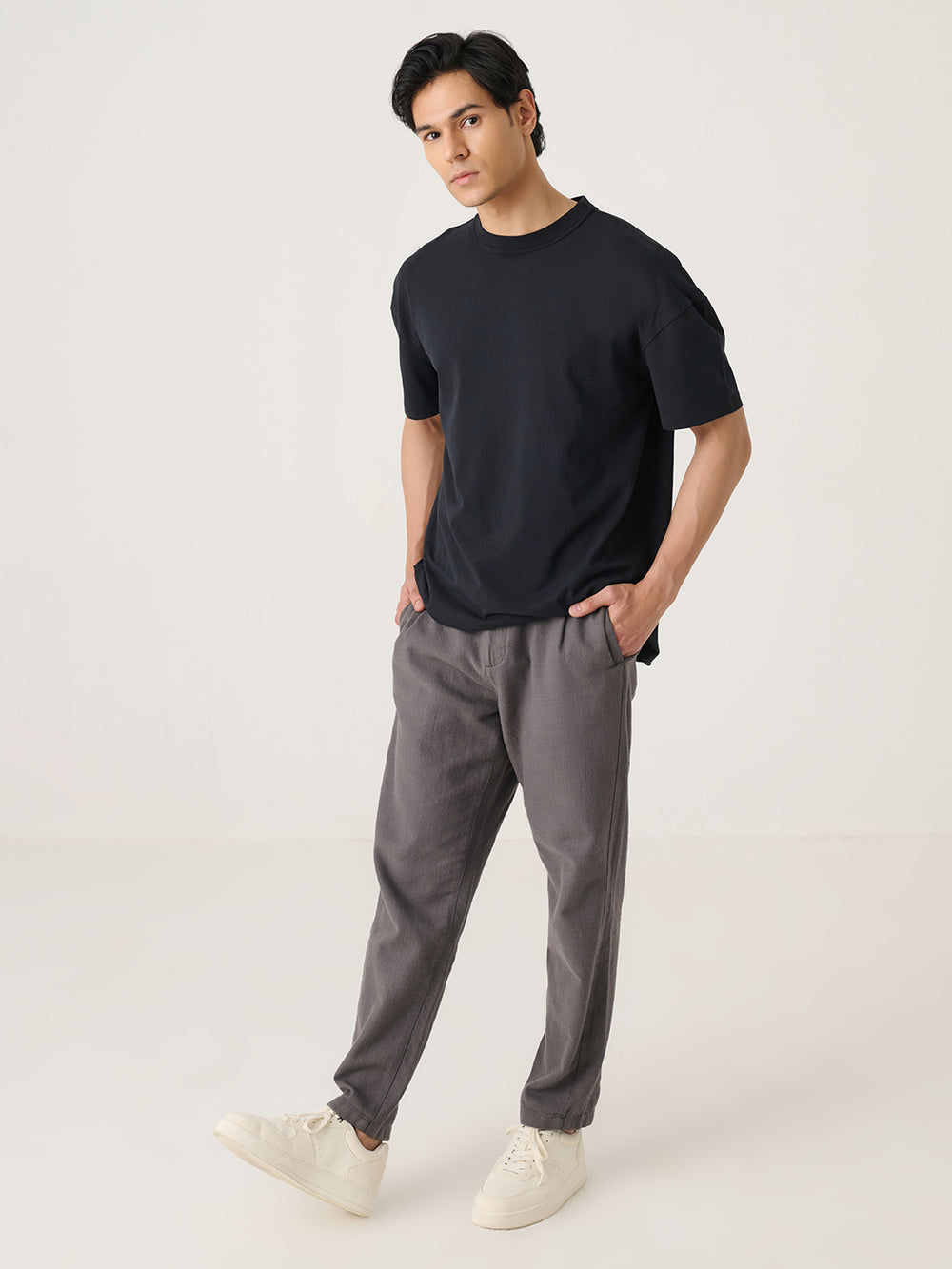Oversized Crew Neck - Black